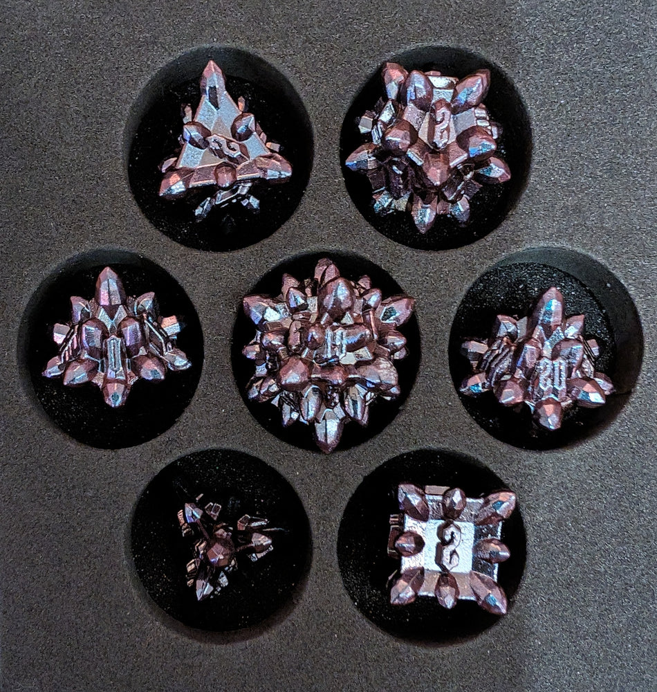 OZMTG - Metal Dice spiked - Brown Rust